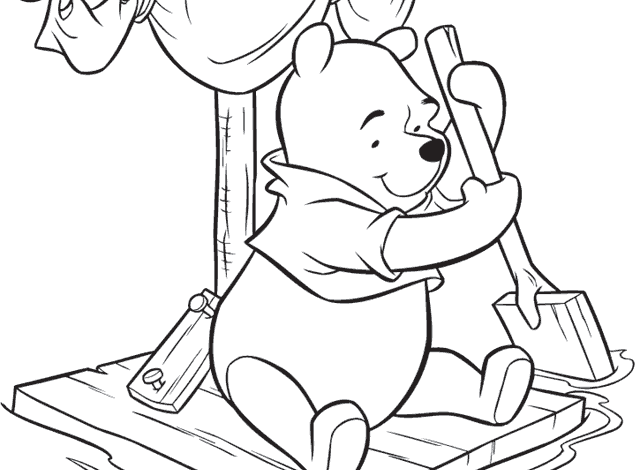 Dibujos Para Colorear Pooh En Balsa – Imágenes de bonitas para ...